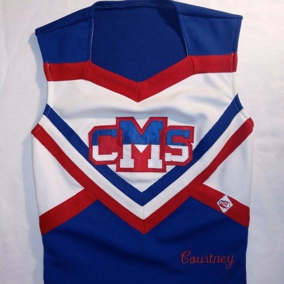 Tops | Halloween Cms Cheerleader Cheer Top Blouse Name Courtney 28 ...